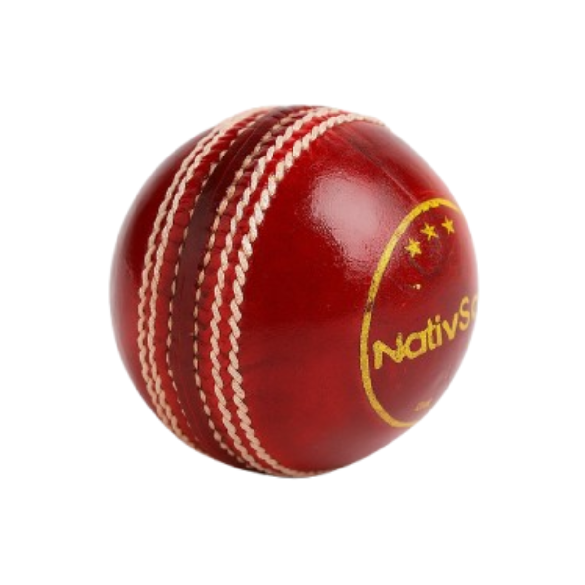 Red Leather Cricket Ball - TrueLine - NativSport
